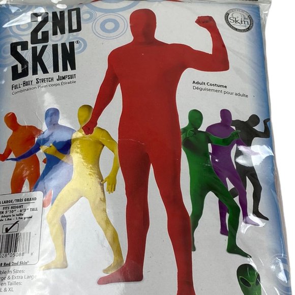 Other | Xl Funny Halloween Costume Unisex Red Full Body Suit Morph Suit ...